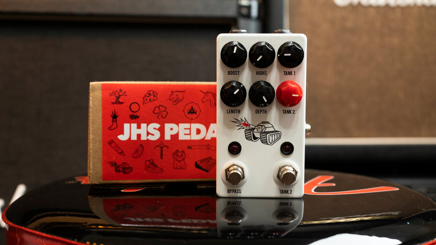 JHS Spring Tank Reverb Guitar Effects Pedal - Floor Model Covid - 19 E ...