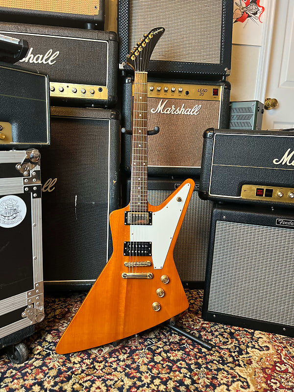 Epiphone '58 Korina Explorer 2023 - Aged Natural (White Pickguard ...